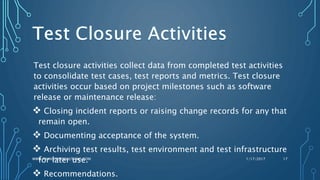 Fundamentals of software testing | PPT