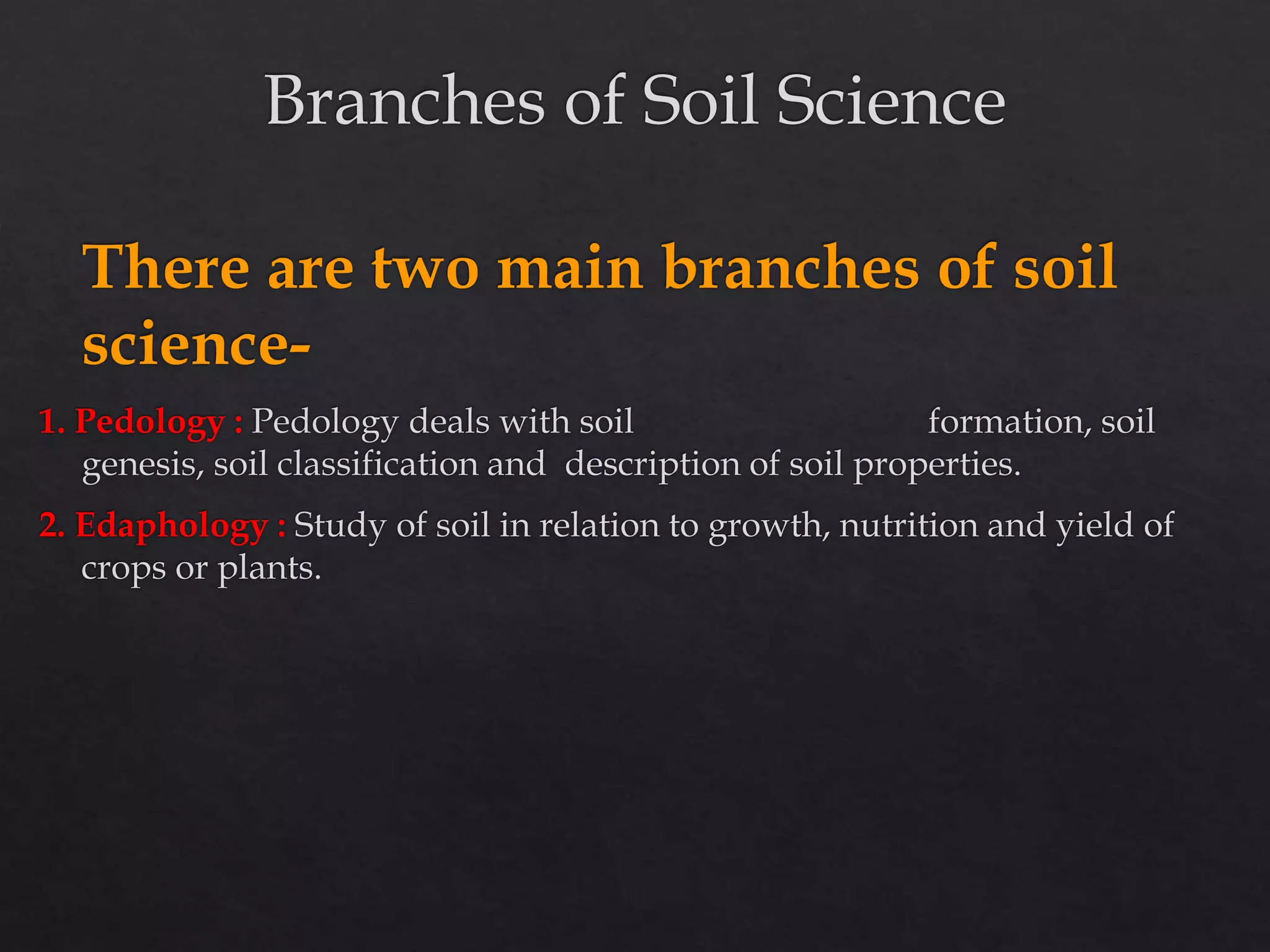 Fundamentals of soil science | PPSX