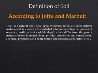 Fundamentals of soil science | PPSX