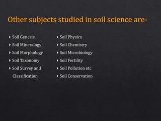 Fundamentals of soil science | PPSX