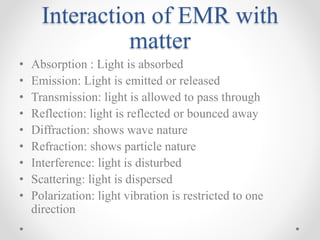 Fundamentals of spectroscopy | PPTX