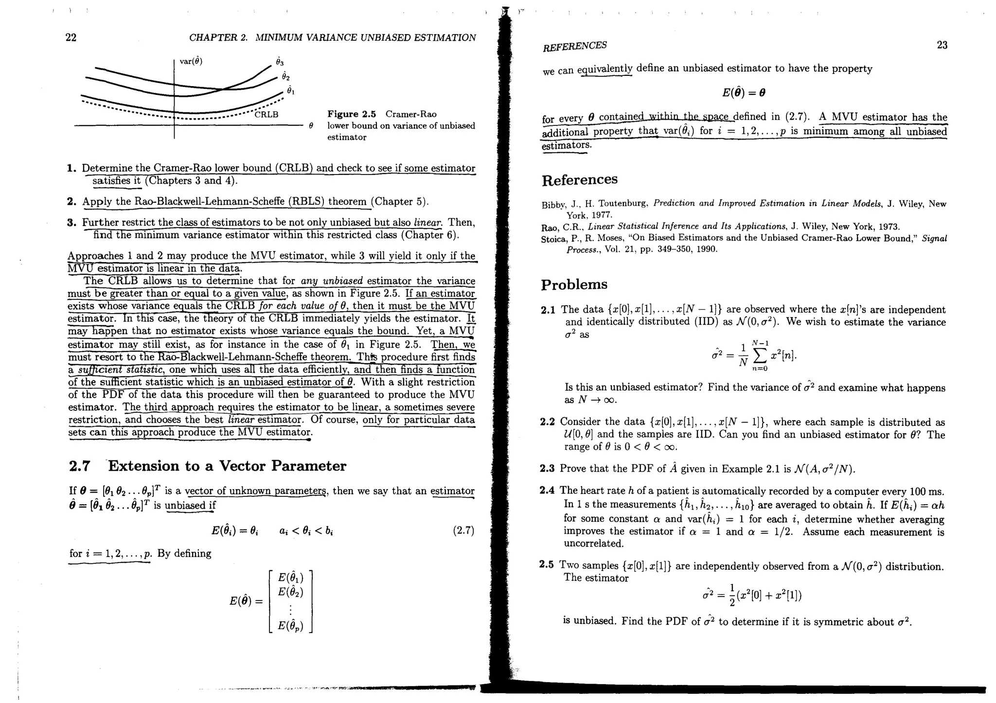 Fundamentals Of Statistical Signal Processing Estimation Theory Kay