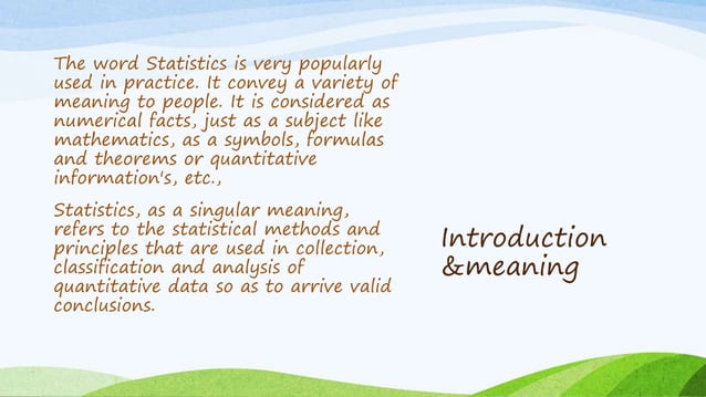 Fundamentals of statistics | PPTX | Business | Business and Finance