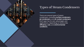 Basics of Steam condensers and its types | PDF