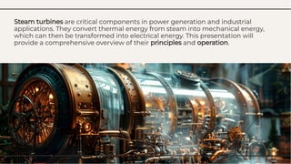 Basics of steam turbines and its working principle | PPT