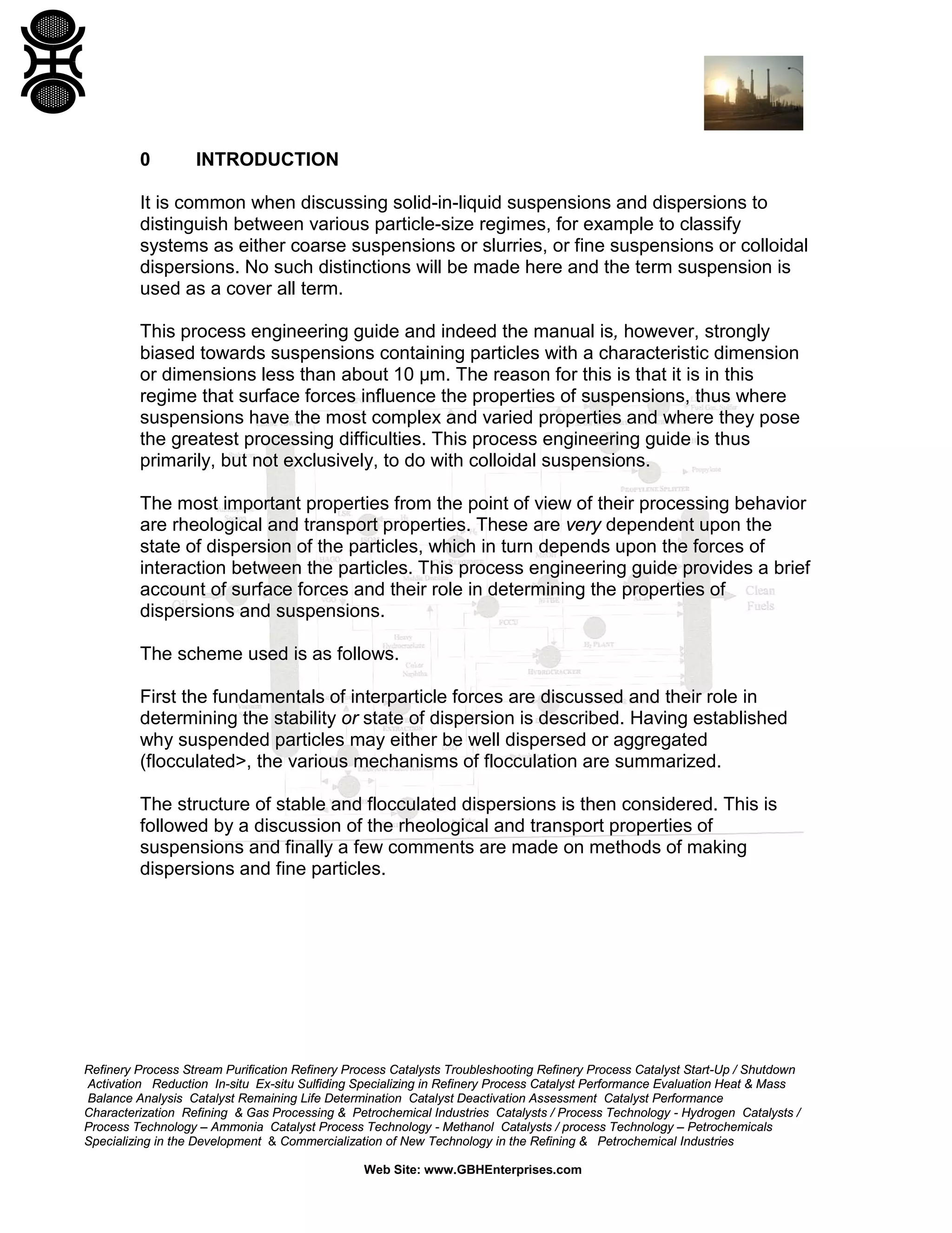 Fundamentals of Suspensions & Dispersion's | PDF