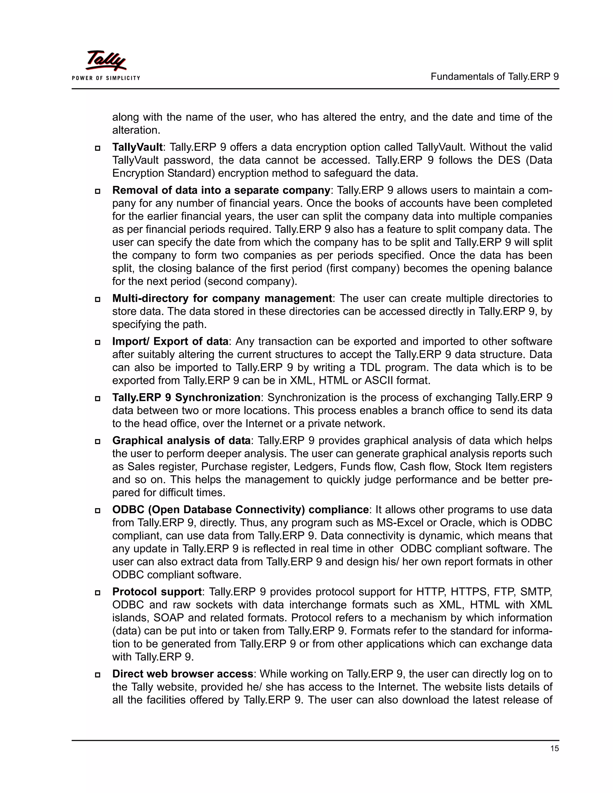 Fundamentals of tally erp 9 | PDF