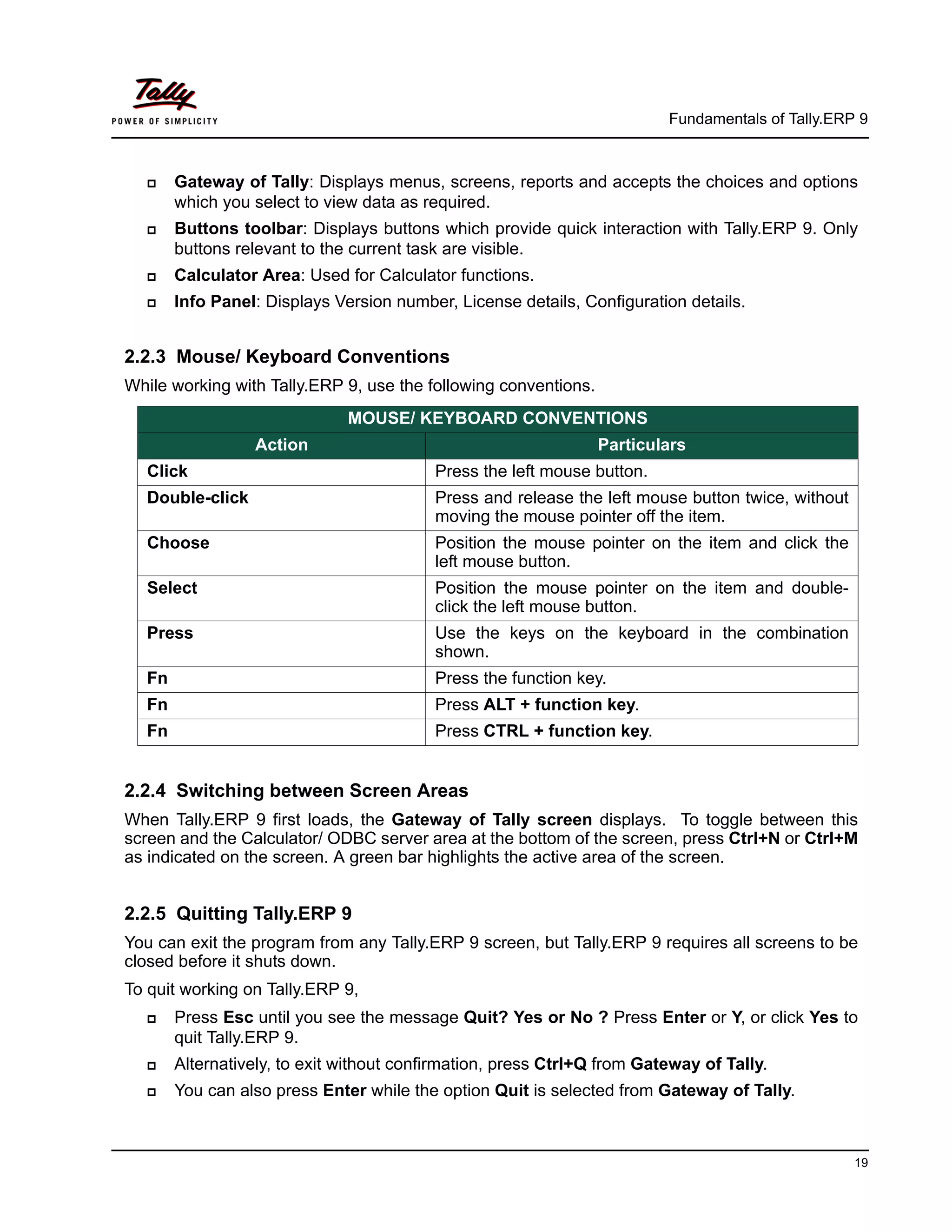 Fundamentals of tally erp 9 | PDF