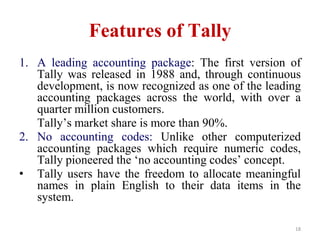 Fundamentals of Tally | PPTX