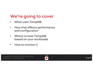 Fundamentals of TempDB | PDF