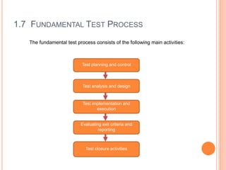 Fundamentals of testing | PPTX