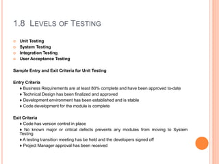 Fundamentals of testing | PPTX