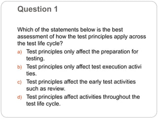 Fundamentals of testing | PPT