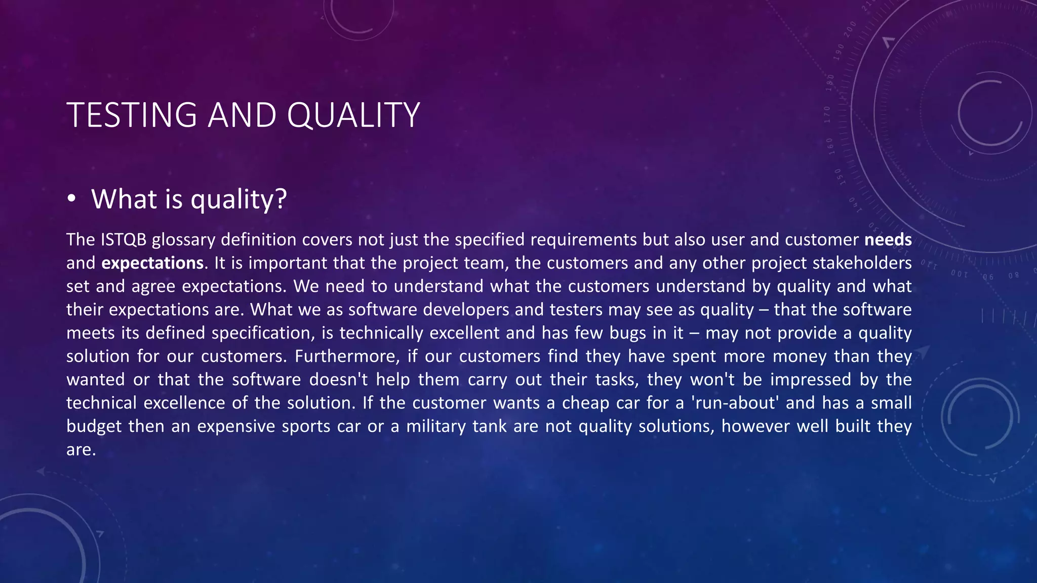 Fundamentals of testing | PPT