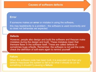 Fundamentals of testing | PPTX
