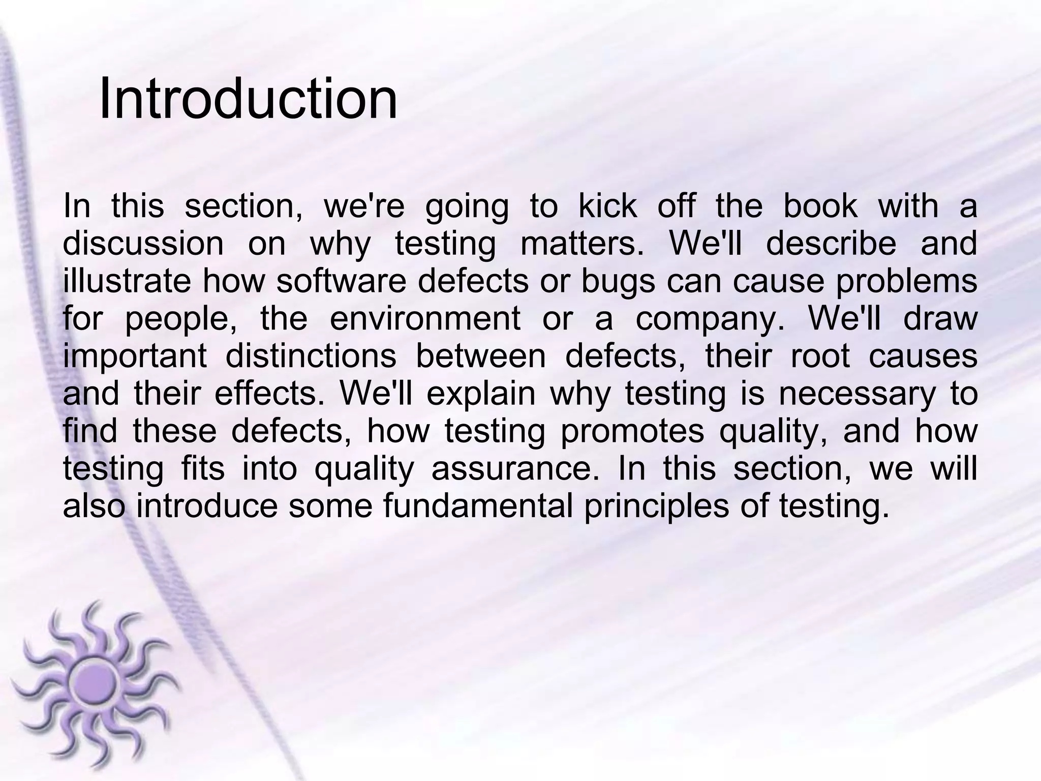 Fundamentals of testing | PPT