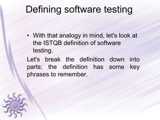 Fundamentals of testing | PPT