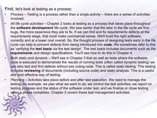 Fundamentals of testing | PPT