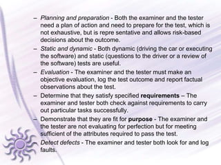 Fundamentals of testing | PPTX