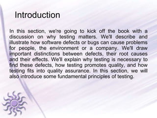 Fundamentals of testing | PPT