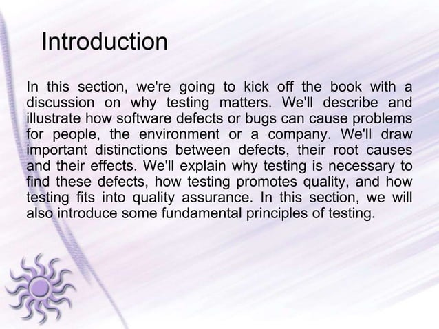 Fundamentals of testing | PPT