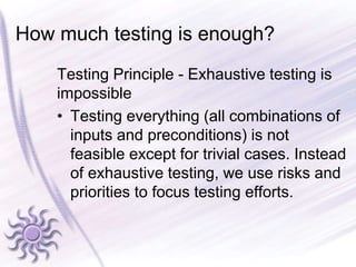 Fundamentals of testing | PPT