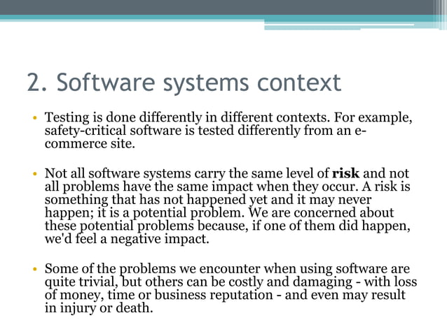 Fundamentals Of Testing Testing And Implementations Ppt