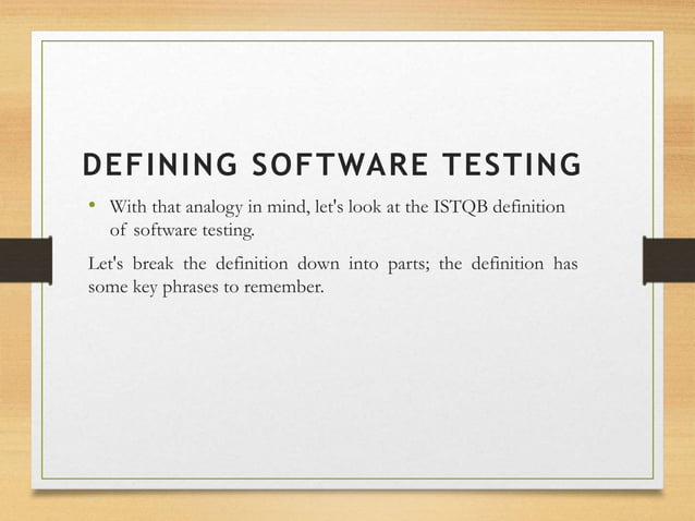 Fundamentals of testing | PPT
