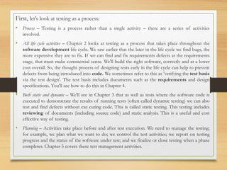 Fundamentals of testing | PPTX