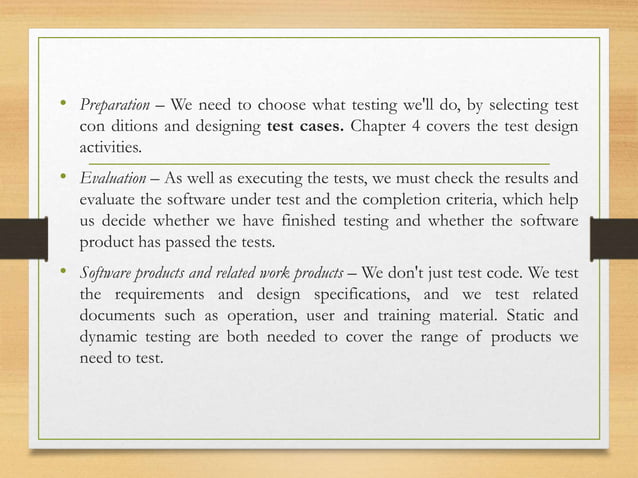 Fundamentals of testing | PPT