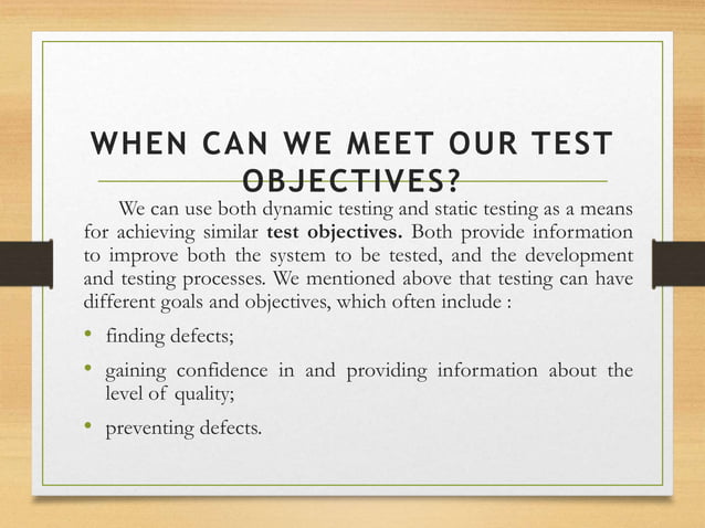 Fundamentals of testing | PPT