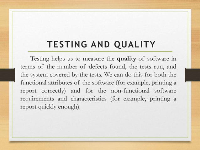 Fundamentals of testing | PPT