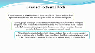 Fundamentals of testing | PPTX | Technology & Computing