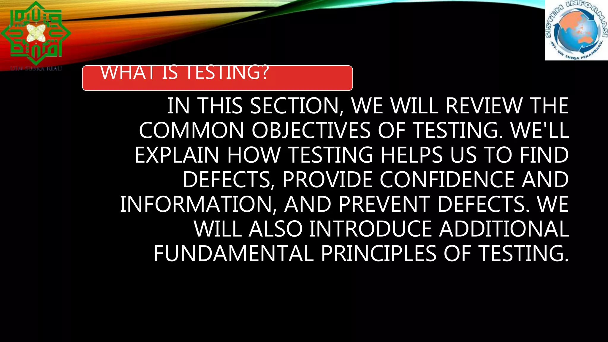 Fundamentals of testing | PPT