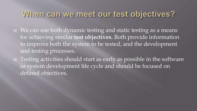 Fundamentals of testing | PPT