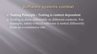 Fundamentals of testing | PPT