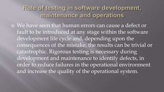 Fundamentals of testing | PPT