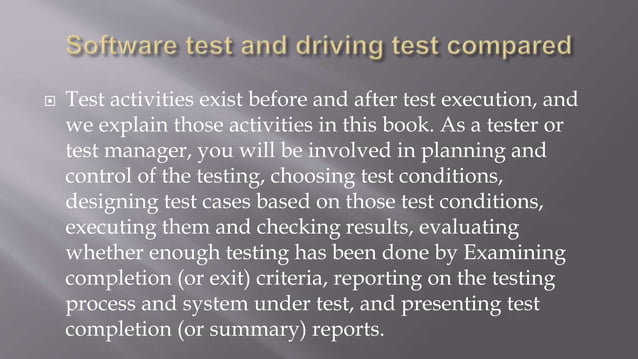 Fundamentals of testing | PPT