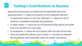 ISTQB - What's testing | PPTX