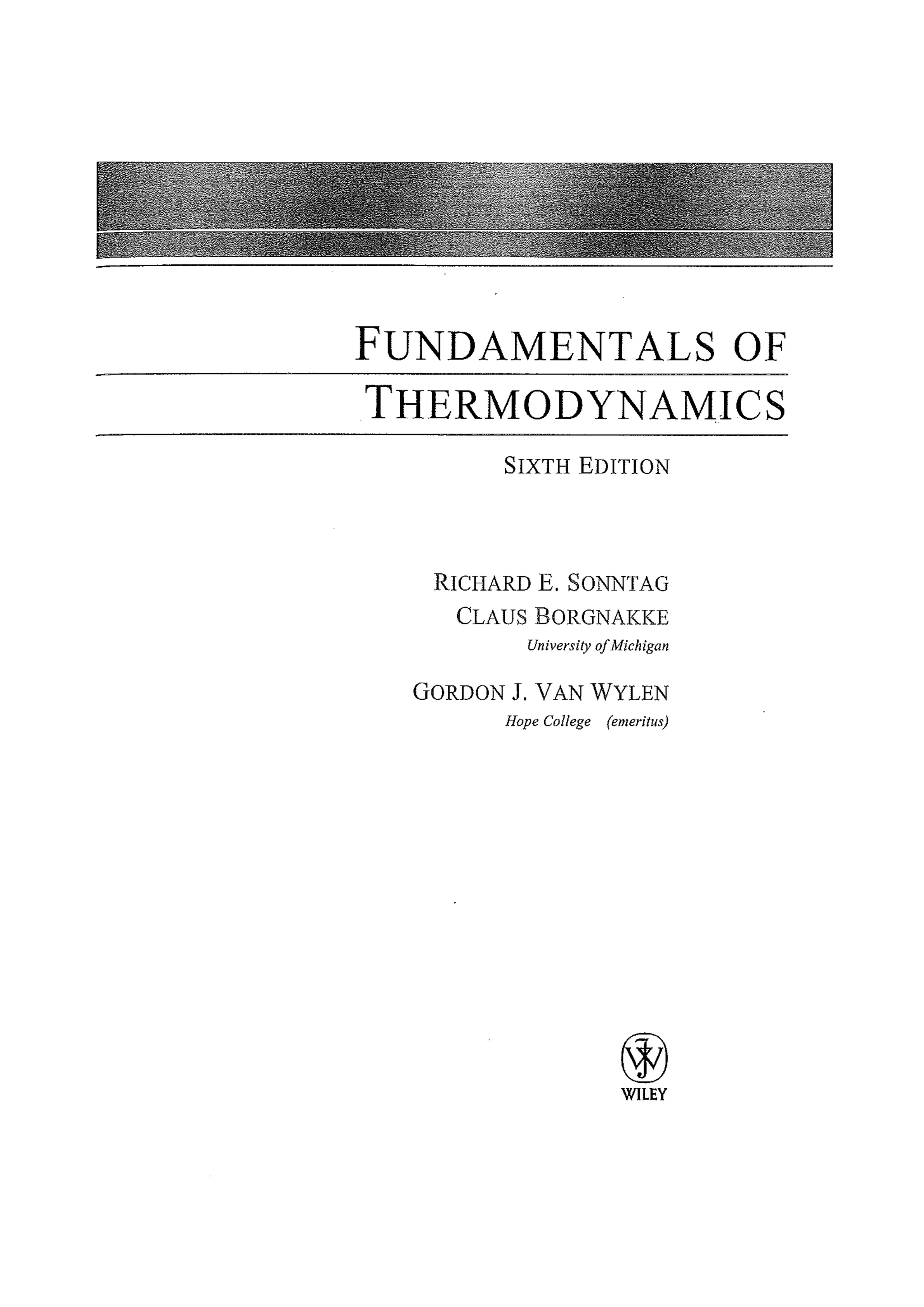 Fundamentals of Thermodynamics (6th Ed) - Van Wylen.pdf