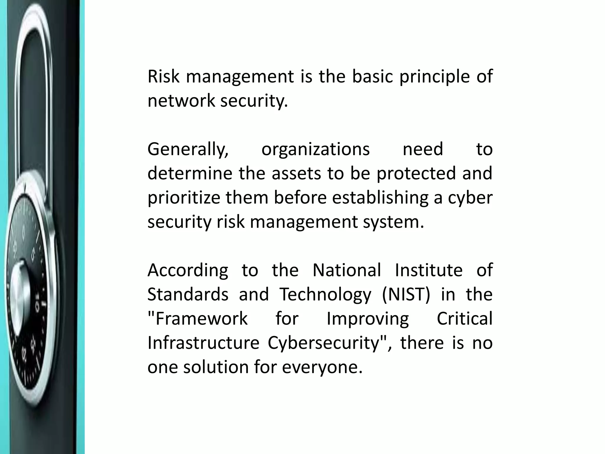Fundamentals of threats and risk management course, cybersecurity ...