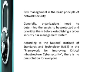 Fundamentals of threats and risk management course, cybersecurity ...
