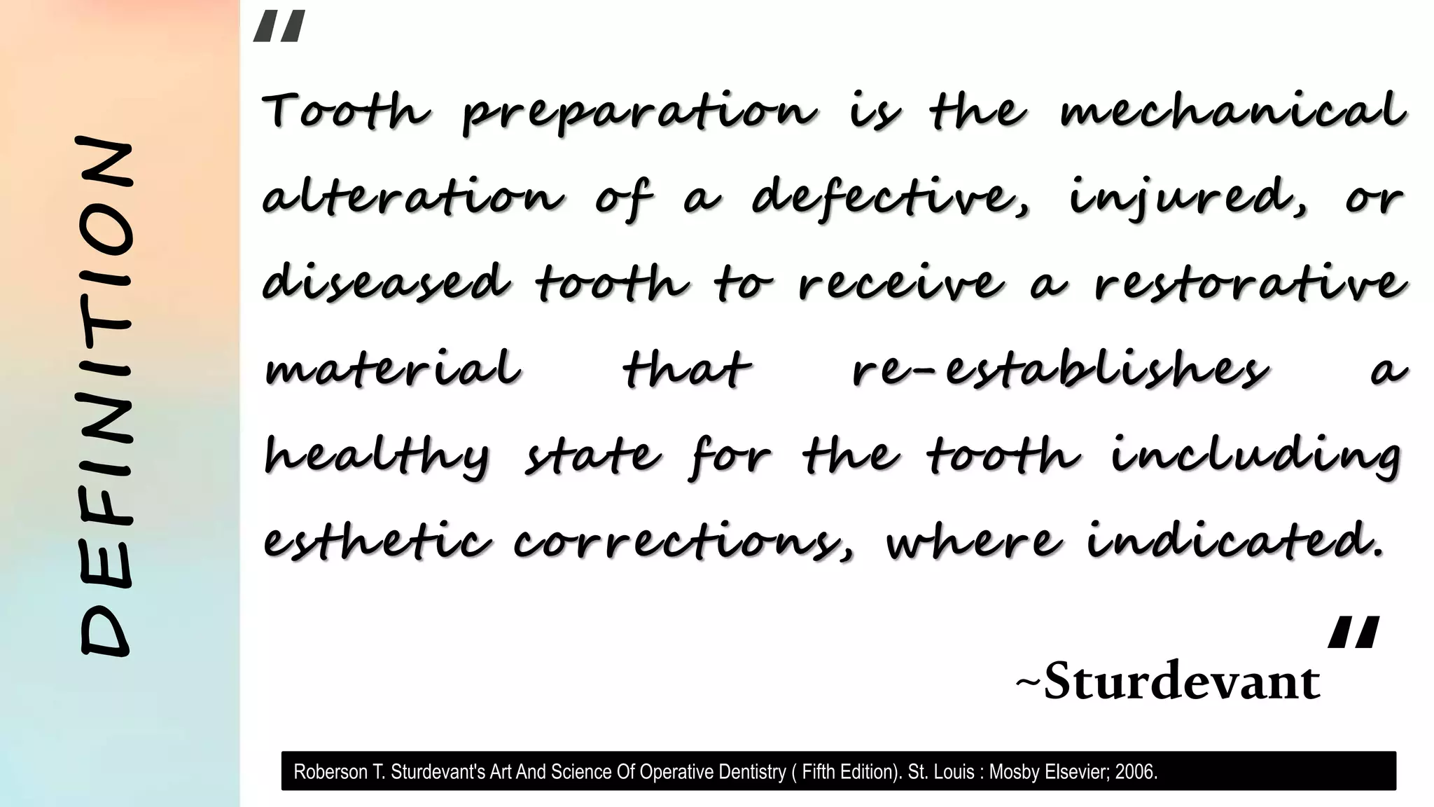Fundamentals of Cavity preparation | PPTX