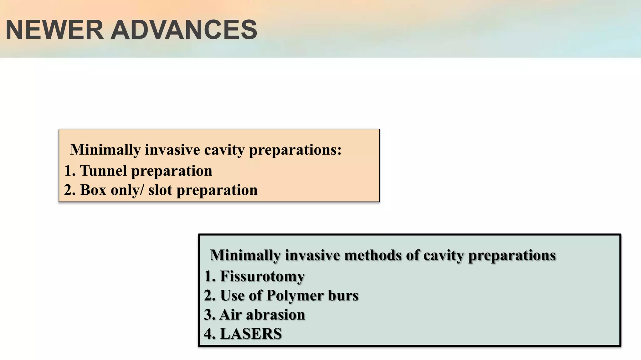 Fundamentals of Cavity preparation | PPTX
