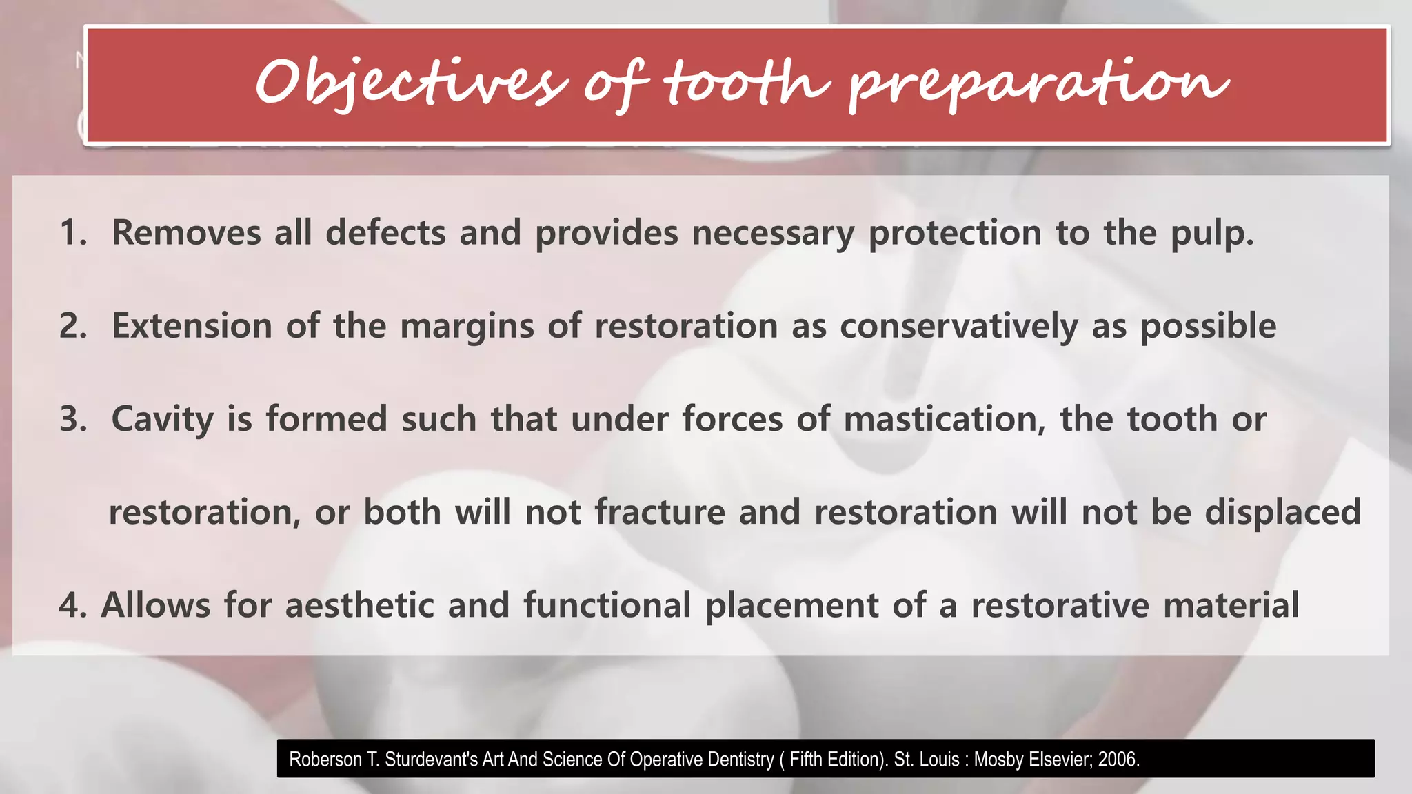 Fundamentals of Cavity preparation | PPTX