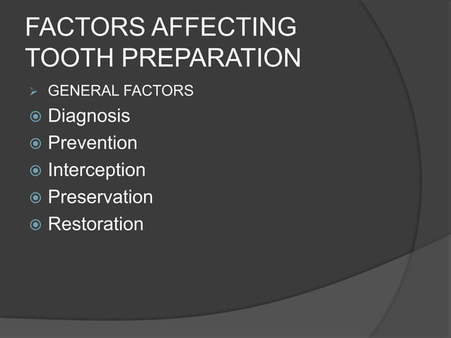 FUNDAMENTALS OF TOOTH PREPARATION.pptx