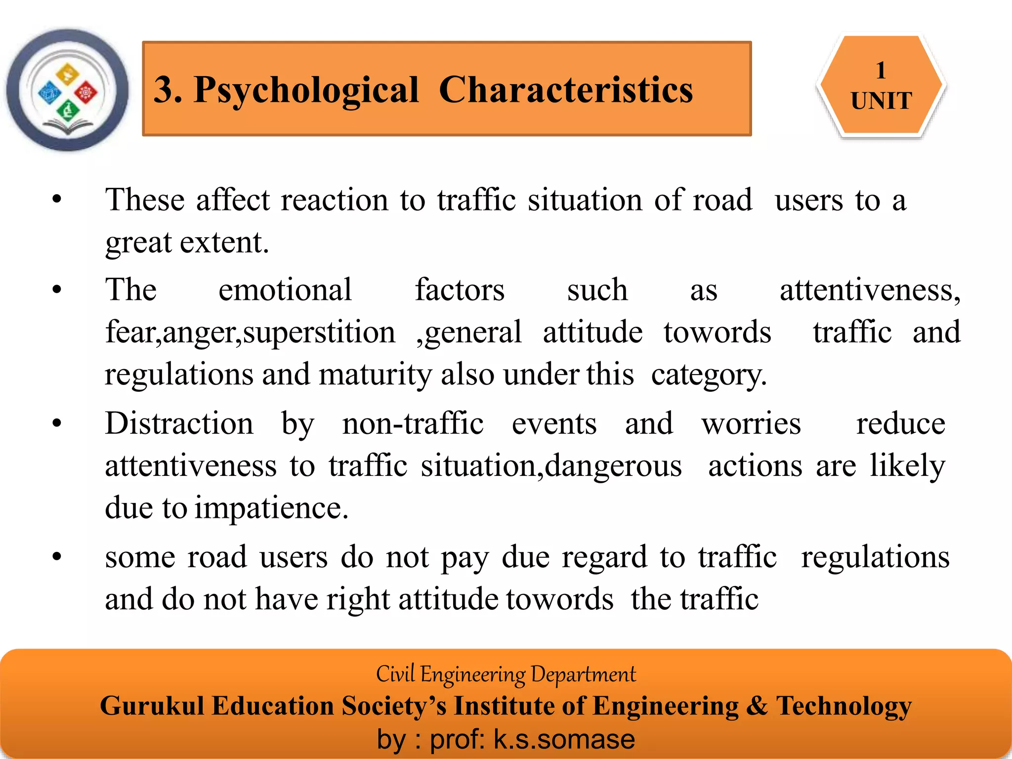 Fundamentals of traffic Engg | PPTX
