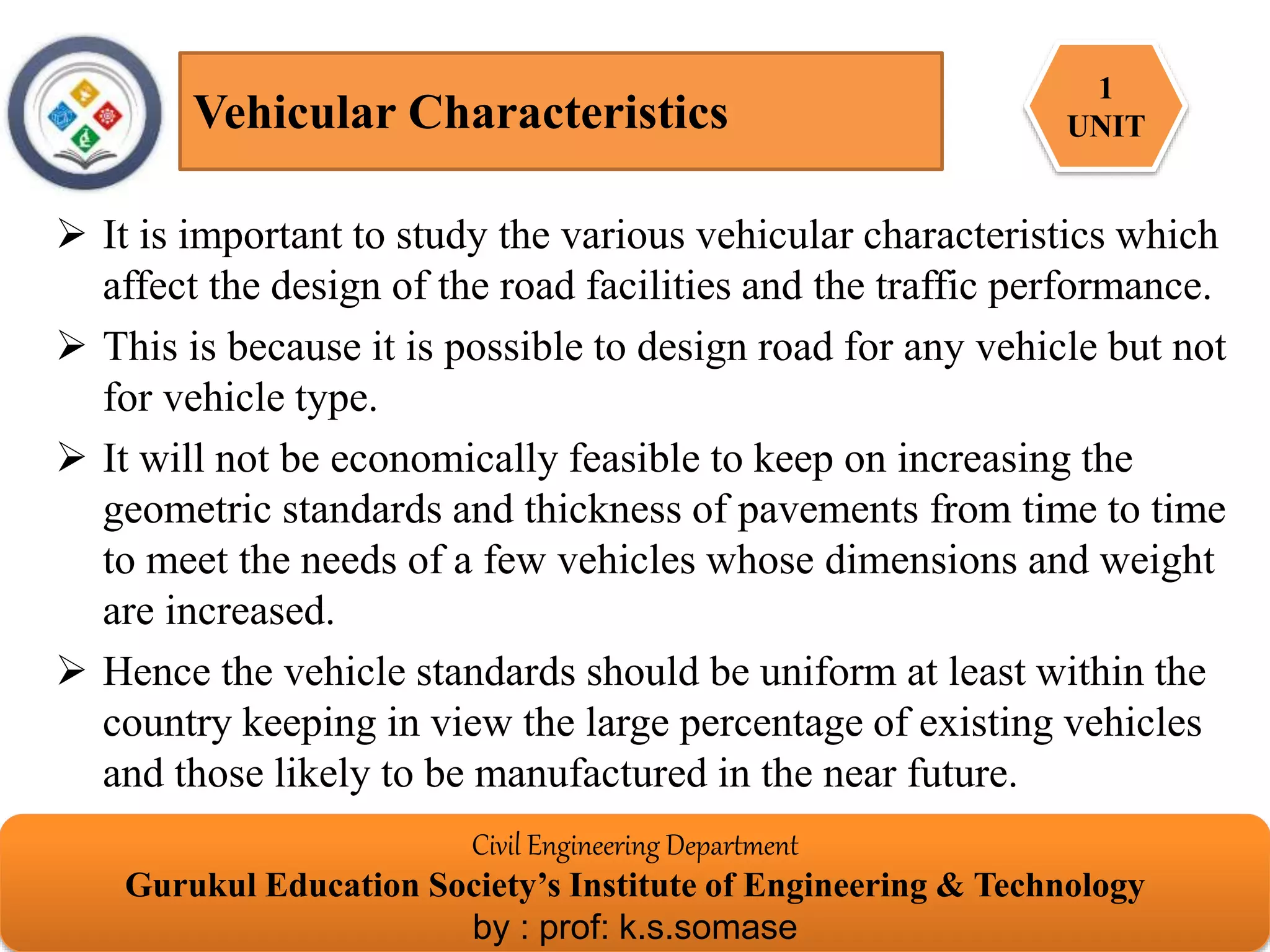 Fundamentals of traffic Engg | PPTX