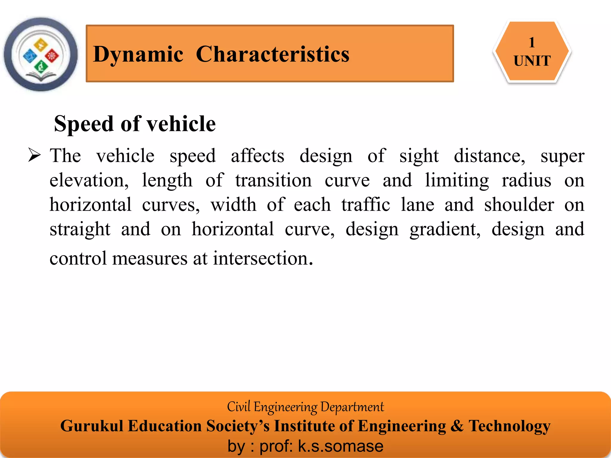 Fundamentals of traffic Engg | PPTX
