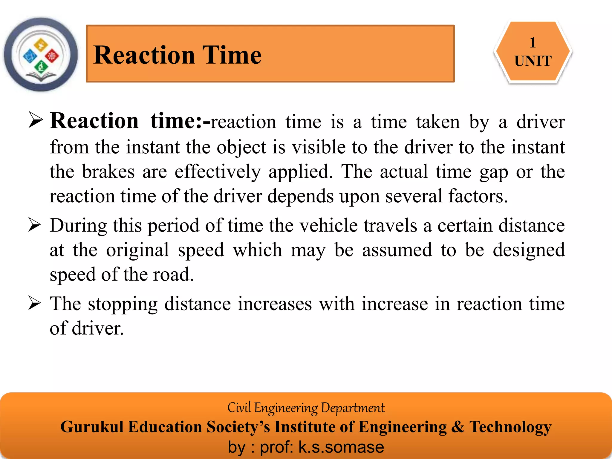 Fundamentals of traffic Engg | PPTX